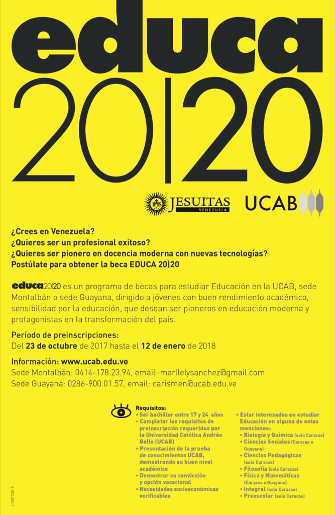100 becas para estudiar en la UCAB esperan por ti • elucabista.com
