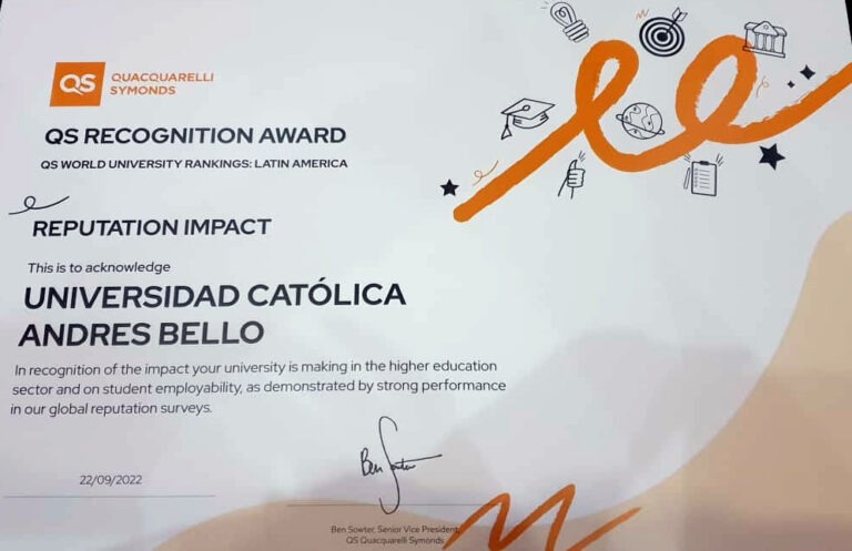 LA UCAB ESCALÓ 7 PUESTOS EN NUEVO RANKING QS DE LATINOAMÉRICA Y FUE ...