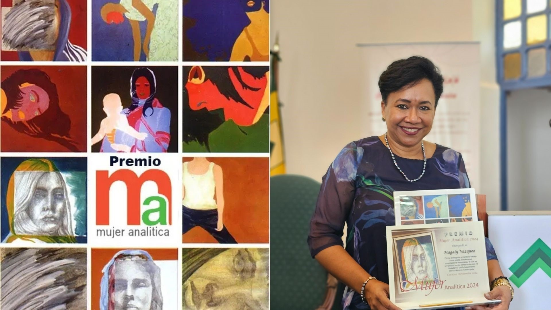 Galadonada la doctora Magaly Vásquez con Premio Mujer Analítica